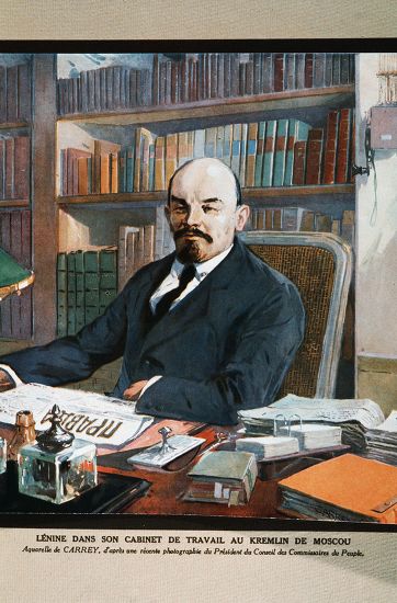 Lenin 18701924 His Office Kremlin After Editorial Stock Photo - Stock ...