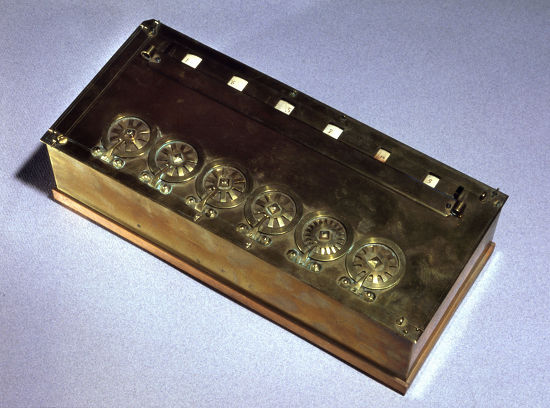 Pascaline 17th Century Calculating Machine Invented Editorial Stock ...