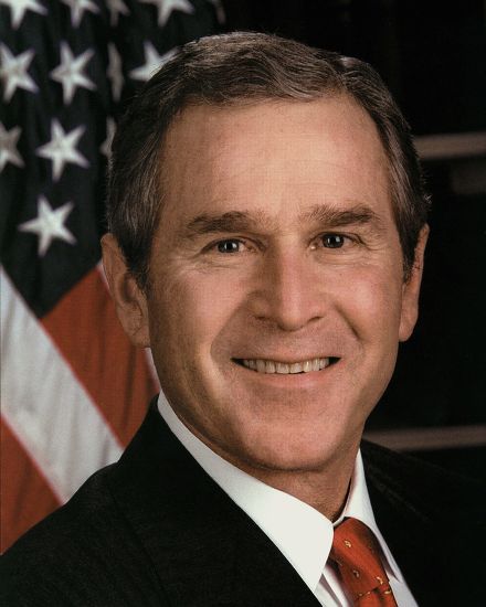Official Portrait George Walker Bush 43rd Editorial Stock Photo - Stock ...