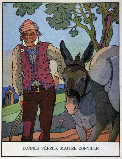 Master Cornille His Donkey Illustration Master Editorial Stock Photo ...