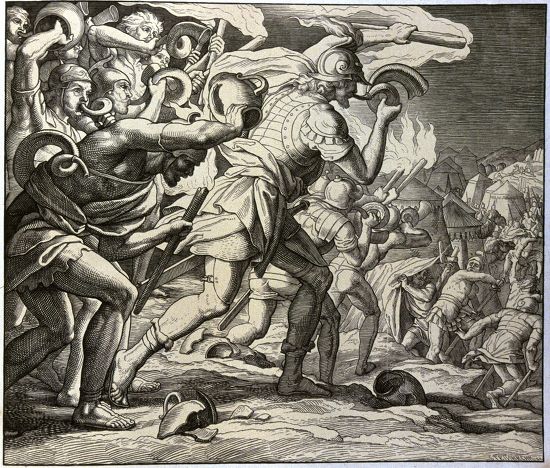 Gideon His Army Blow Three Hundred Editorial Stock Photo - Stock Image ...