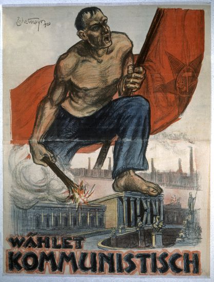 Vote Communist Poster By Thomas Zehetmayr Editorial Stock Photo - Stock ...