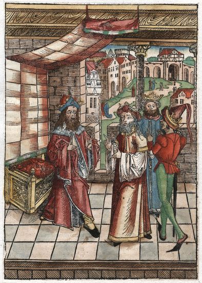 Scene Bible Woodcut By Michael Wohlgemuth Editorial Stock Photo - Stock ...