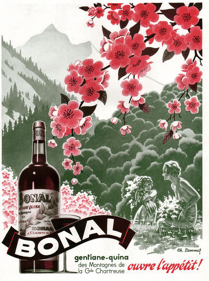 Bonal Aperitif Great Yellow Gentian Advertisement Editorial Stock Photo ...