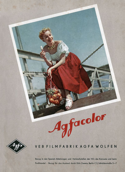 Agfacolor Advertisement Brand Agfa Die Fotografie Editorial Stock Photo ...