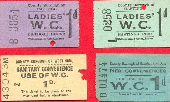 Tickets Issued Use Public Conveniences 1920s Editorial Stock Photo ...