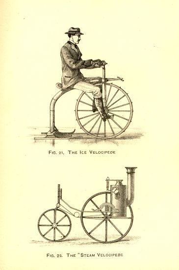 Lithograph Ice Velocipede Steam Velocipede Velocipede Editorial Stock ...
