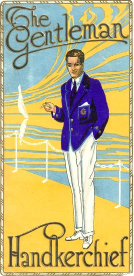 Box Lid Gentleman Handkerchief Circa 1930 Editorial Stock Photo - Stock ...