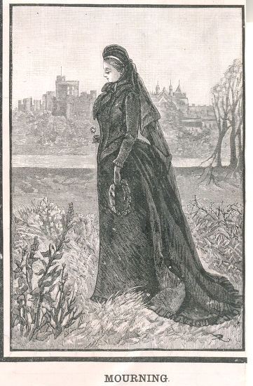 Queen Victoria Mourning Dress Advertisement Jays Editorial Stock Photo ...