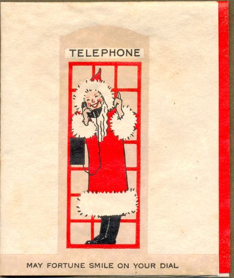 Amusing 1930s Christmas Card 1935 Editorial Stock Photo - Stock Image ...