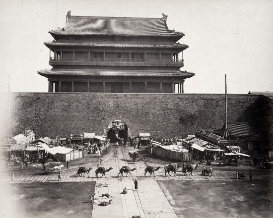 Camel Caravan Passing Tientsin Gate Beijing Editorial Stock Photo ...