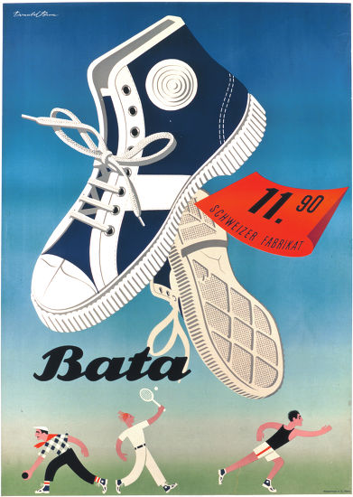 Advertising Poster Bata Sports Shoes By Editorial Stock Photo - Stock ...