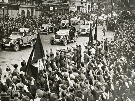 Arrival Adolf Hitler Parade Vienna Celebrating - Foto de stock de ...