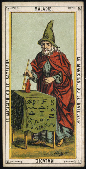 Illness Fairground Magician Tarot Card Late Editorial Stock Photo ...