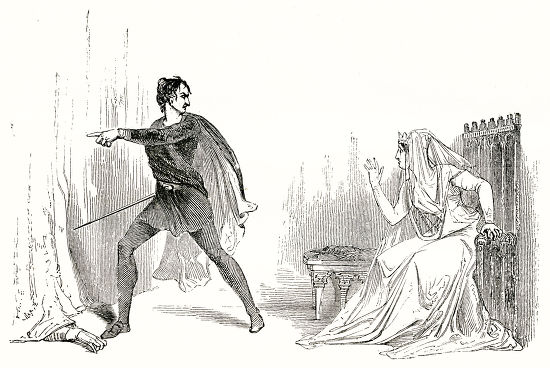 Hamlet Having Killed Polonius Behind Arras Editorial Stock Photo ...