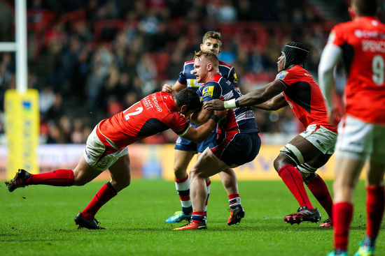 Will Hurrell Bristol Rugby Tackled By Editorial Stock Photo - Stock ...