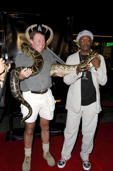 Snake Handler Jules Sylvester Holding Snake Editorial Stock Photo ...