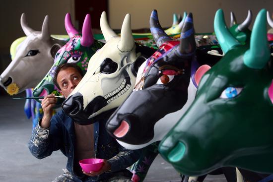 Artist Nial Smith Working On His Editorial Stock Photo - Stock Image ...