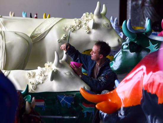 Artist Nial Smith Working On His Editorial Stock Photo - Stock Image ...