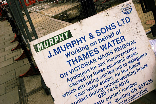 Thames Water Victorian Water Mains Renewal Editorial Stock Photo ...
