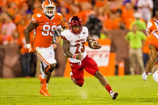 Louisville Cardinals Running Back Brandon Radcliff Editorial Stock ...