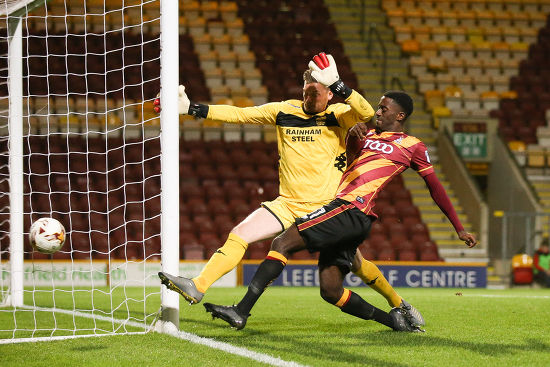 Bury Goalkeeper Ben Williams 1 Blocks Editorial Stock Photo - Stock ...