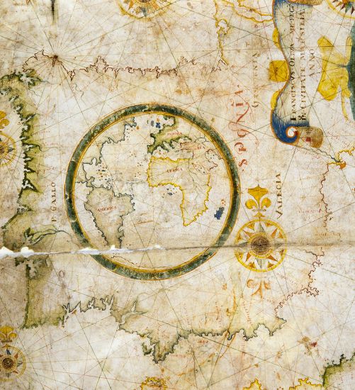 Mappa Mundi World Map Centre Portolan Redaktionelles Stockfoto ...