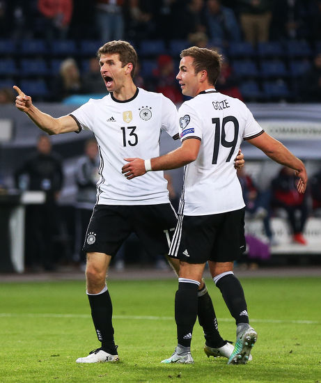 Thomas Muller Germany Celebrates Scoring Opening Editorial Stock Photo ...