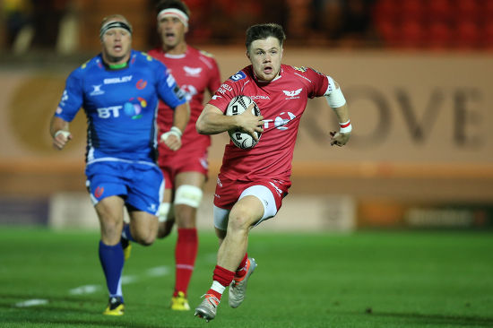 Steff Evans Scarlets Races Away Score Editorial Stock Photo - Stock ...