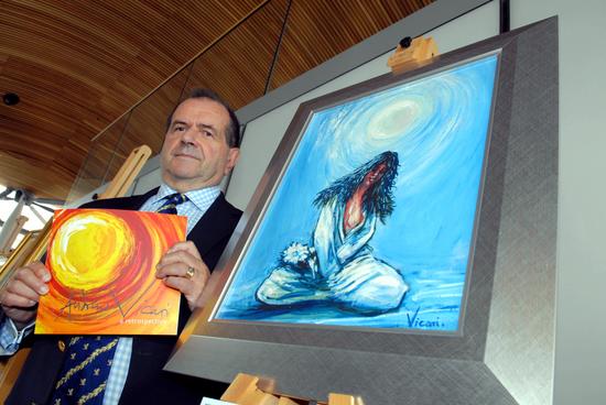 Andrew Vicari Artist His Favourite Painting Editorial Stock Photo ...