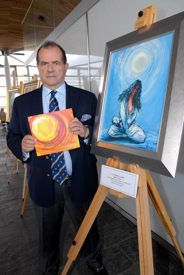 Andrew Vicari Artist His Favourite Painting Editorial Stock Photo ...