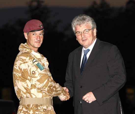 Lieutenant Colonel Stuart Tootal Defence Secretary Editorial Stock ...