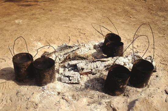 Campfire Billy Cans Outback Australia Editorial Stock Photo - Stock ...