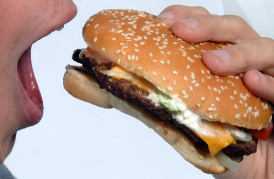 Man Eating Whopper Cheese Editorial Stock Photo - Stock Image ...