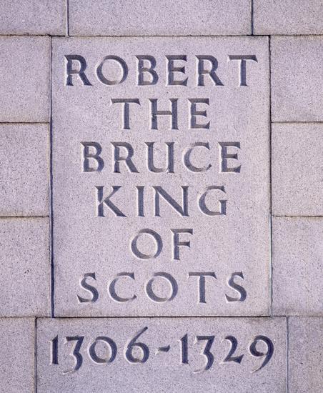 Inscription On Plinth Statue Robert Bruce Editorial Stock Photo - Stock ...