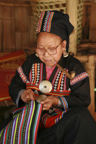 Lahu Tribeswoman Traditional Dress Thailand Editorial Stock Photo ...