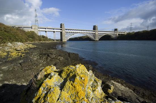 Britannia Bridge Pont Britannia Across Menai Editorial Stock Photo ...