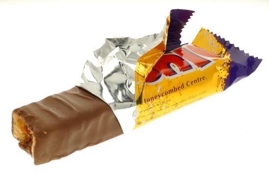 Half Eaten Cadburys Crunchie Chocolate Bar Editorial Stock Photo ...