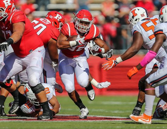 Rutgers Scarlet Knights Running Back Justin Editorial Stock Photo ...