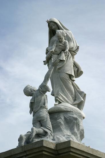 Statue Virgin Mary Seaman Pointe Du Editorial Stock Photo - Stock Image ...