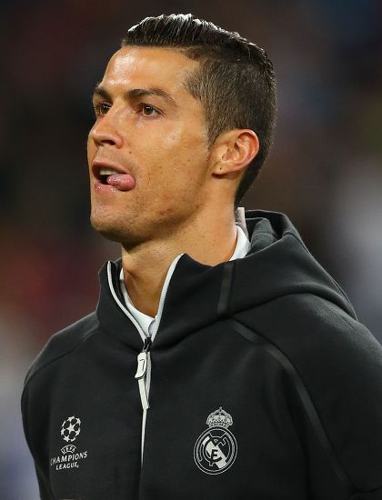 Cristiano Ronaldo Real Madrid Sticks Out Editorial Stock Photo - Stock ...