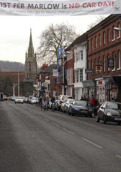 Cyclists Enjoying Traffic Free Roads Editorial Stock Photo - Stock ...