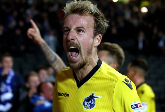 Chris Lines Bristol Rovers Celebrates Matt Editorial Stock Photo ...