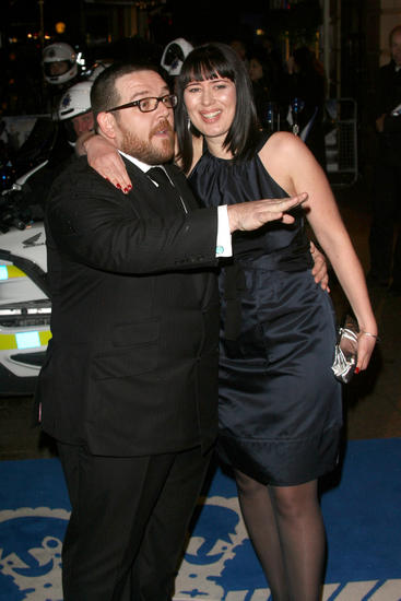Nick Frost Girlfriend Christine Editorial Stock Photo - Stock Image ...