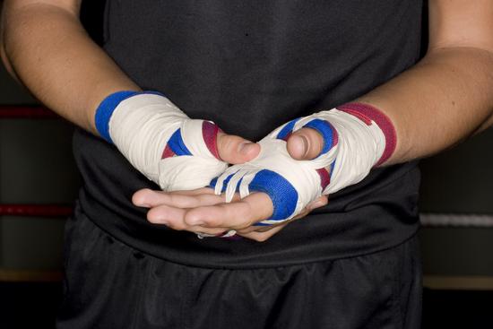Hands Being Taped Before Boxing Match Editorial Stock Photo - Stock ...