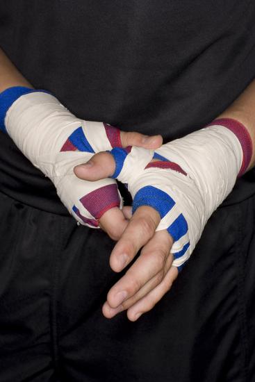 Hands Being Taped Before Boxing Match Editorial Stock Photo - Stock ...