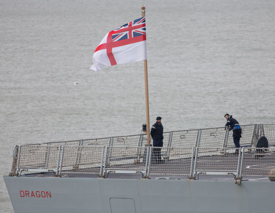 Hms Dragon Returns Portsmouth During Time Editorial Stock Photo - Stock ...