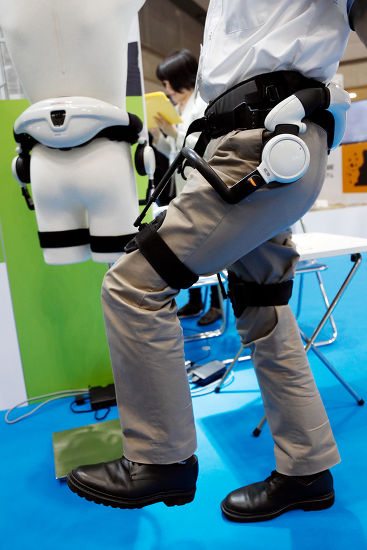 Exhibitor Gives Demonstration Hondas Robotic Legs Editorial Stock Photo ...