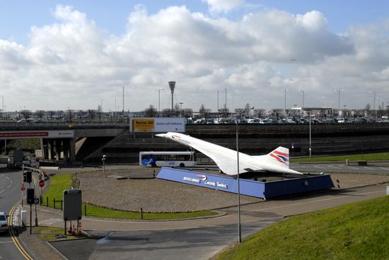 Model British Airways Concorde Entrance Heathrow Editorial Stock Photo ...