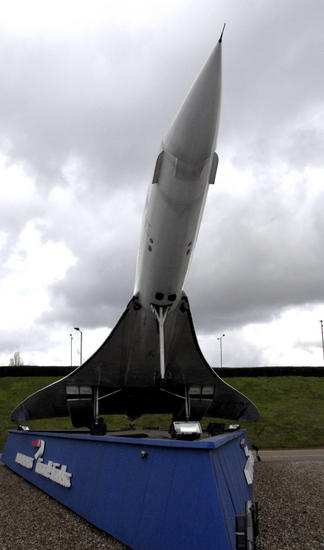Model British Airways Concorde Entrance Heathrow Editorial Stock Photo ...